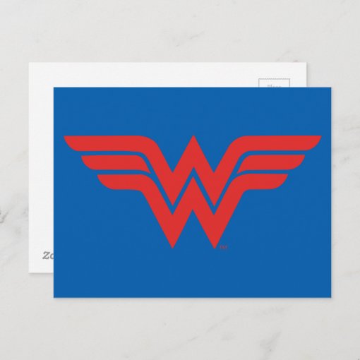 Red Wonder Woman Logo Postcard | Zazzle