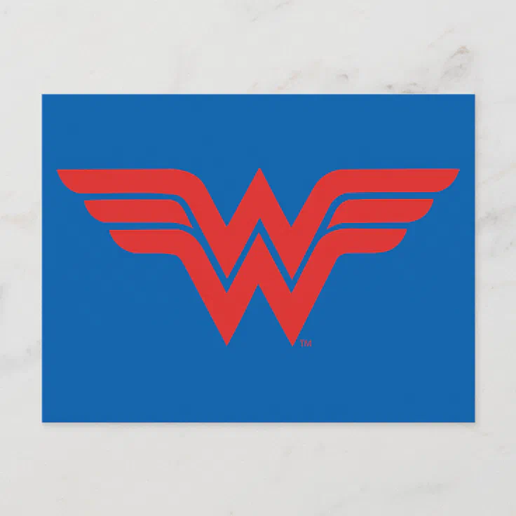 Red Wonder Woman Logo Postcard | Zazzle