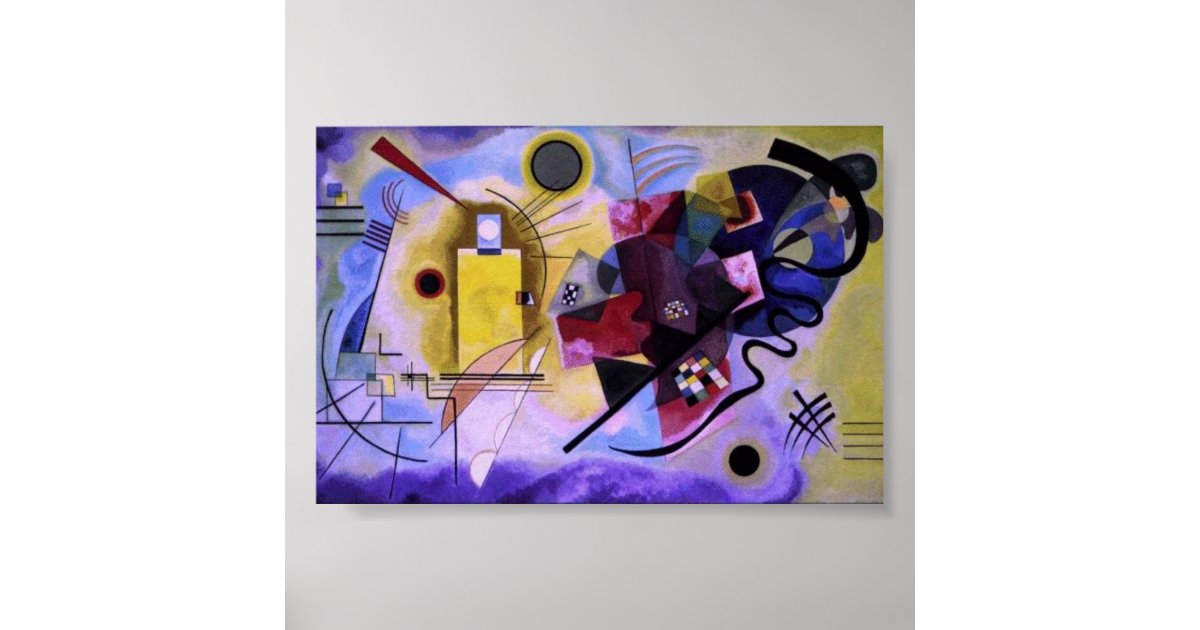red-yellow-blue poster | Zazzle