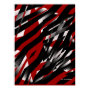 Red Zebra Abstract Poster | Zazzle