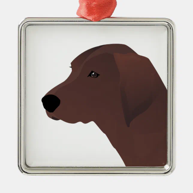 Redbone Coonhound Basic Breed Customizable Design Metal Ornament | Zazzle