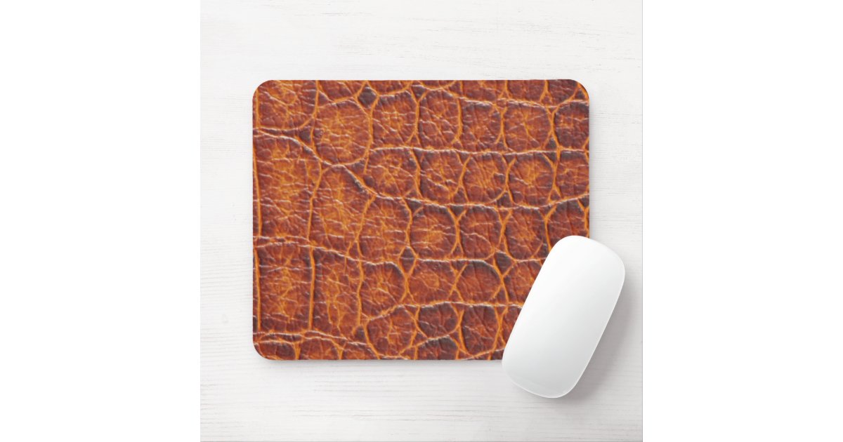 Reddish Brown Alligator Skin Print Mouse Pad | Zazzle
