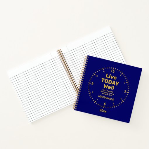 Redeem The Time LIVE TODAY WELL Notebook | Zazzle