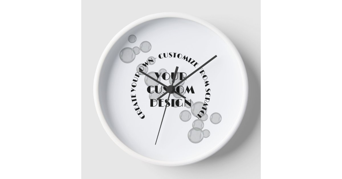 Redesign from Scratch - Create Your Own Clock | Zazzle