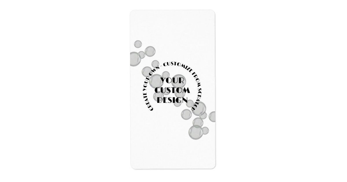 Redesign from Scratch - Create Your Own Label | Zazzle