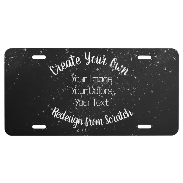 Redesign from Scratch - Create Your Own License Plate | Zazzle