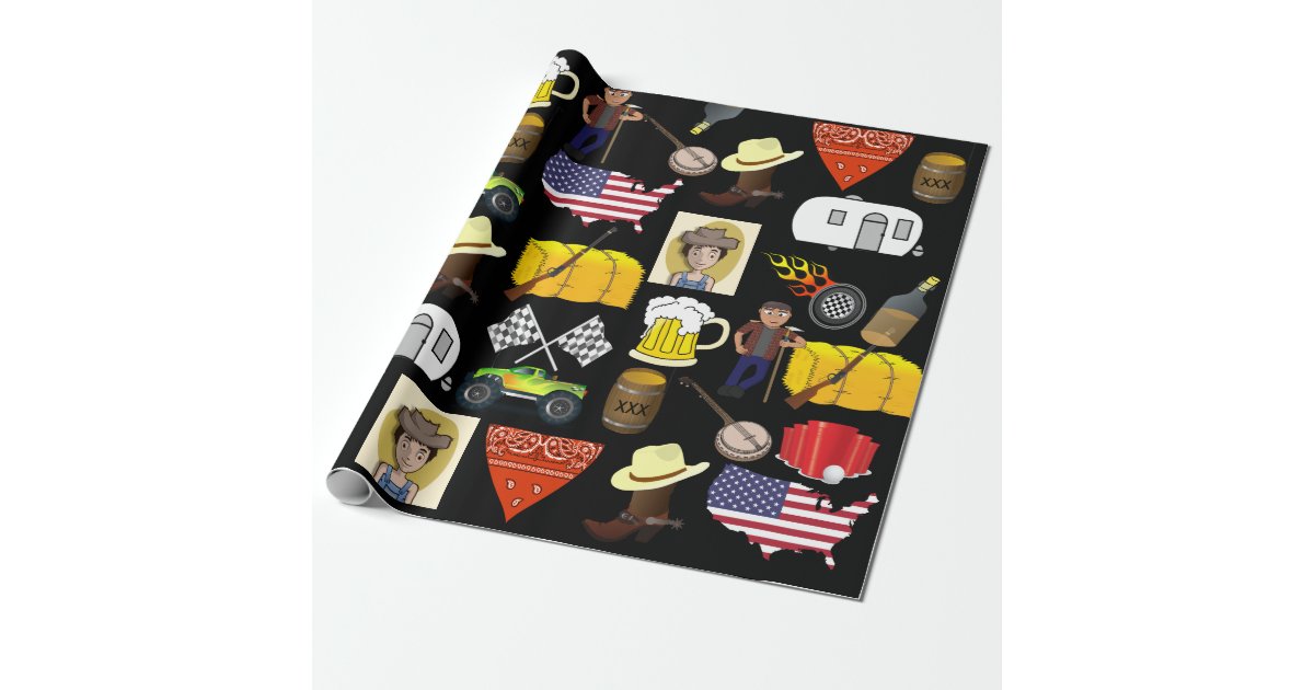 Redneck Birthday Wrapping Paper | Zazzle