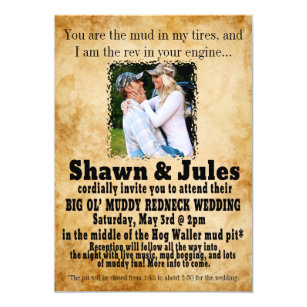 Redneck Wedding Invitations | Zazzle