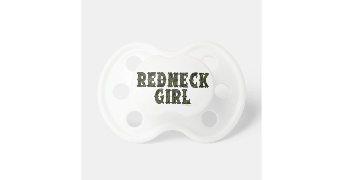 Redneck Girl Green Camo Pacifier | Zazzle
