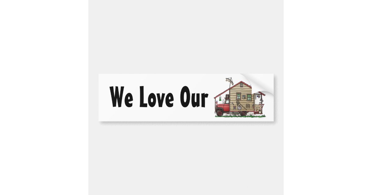 Redneck Hillbilly Camper Bumper Sticker | Zazzle