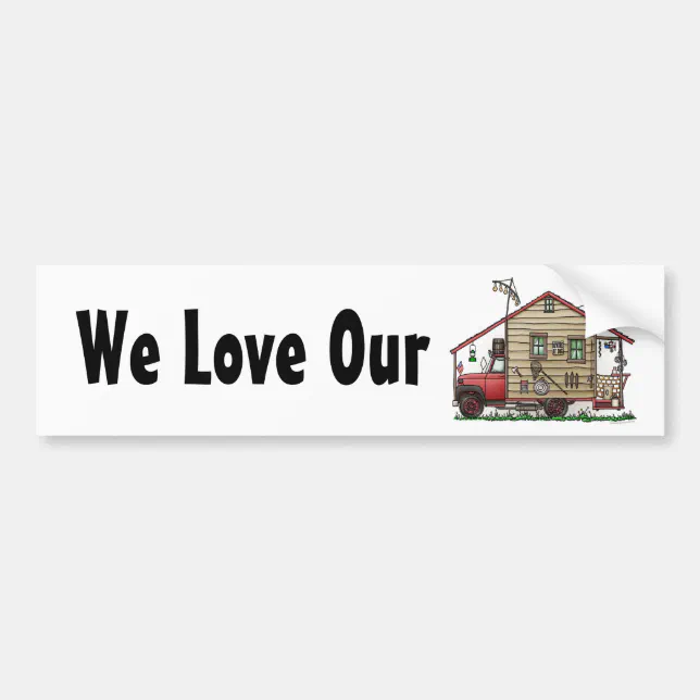 Redneck Hillbilly Camper Bumper Sticker | Zazzle