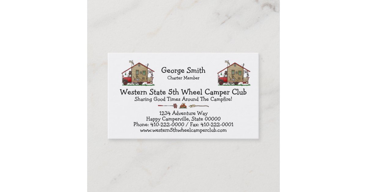 Redneck Hillbilly Camper Keychains Business Card | Zazzle