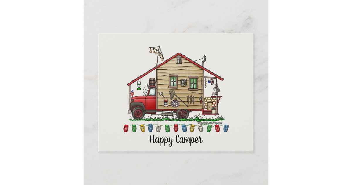 Redneck Hillbilly Camper Keychains Postcard | Zazzle