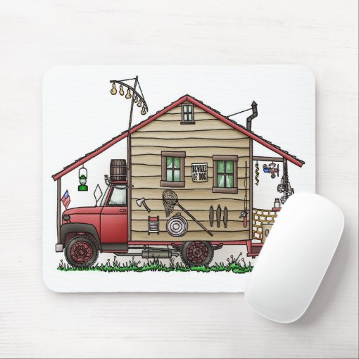 Redneck Hillbilly Camper Mousepads | Zazzle