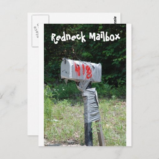 Redneck Mailbox Postcard | Zazzle
