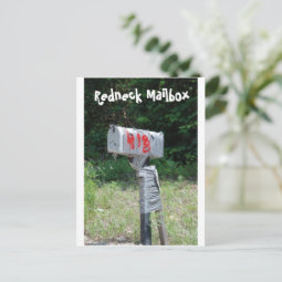 Redneck Mailbox Postcard | Zazzle