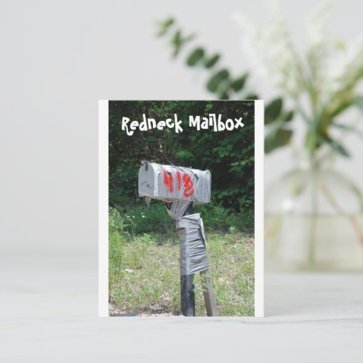 Redneck Mailbox Postcard | Zazzle