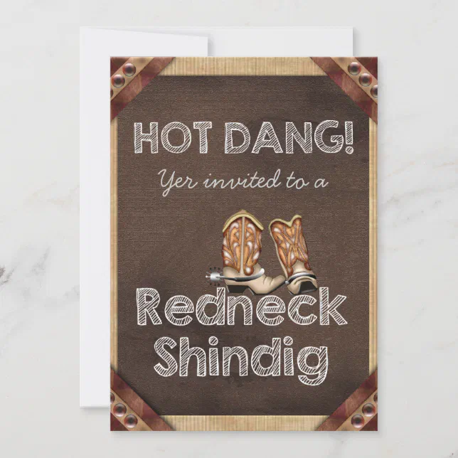 Redneck Party Invitation | Zazzle