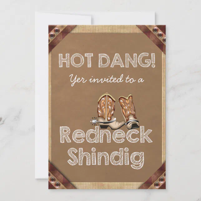 Redneck Party Invitations | Zazzle