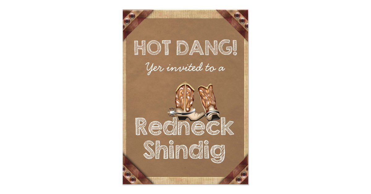 Redneck Party Invitations | Zazzle.com