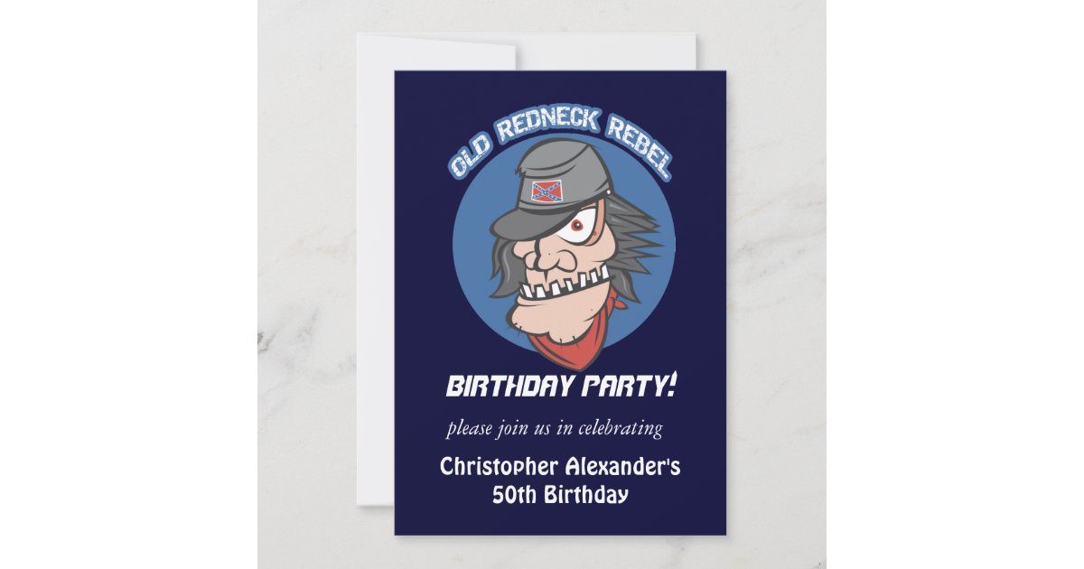 Redneck Rebel Birthday Party Invitations | Zazzle
