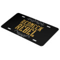 Redneck Rebel License Plate | Zazzle
