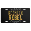 Redneck Rebel License Plate | Zazzle