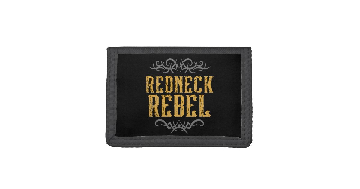 Redneck Rebel Trifold Wallet | Zazzle
