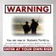 Redneck Territory Warning Poster | Zazzle