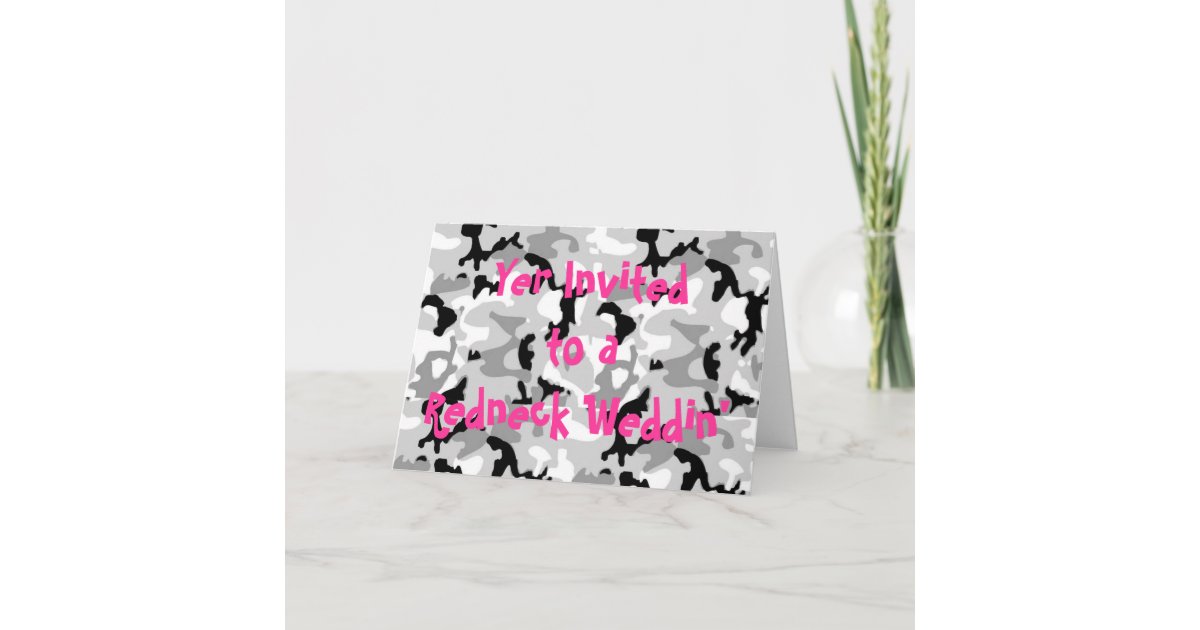 Redneck Wedding Invitation | Zazzle