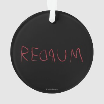 Redrum Ornament | Zazzle