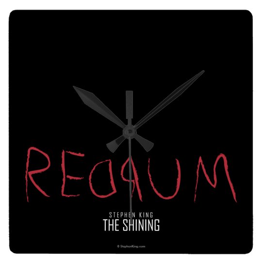 Redrum Square Wall Clock | Zazzle.com