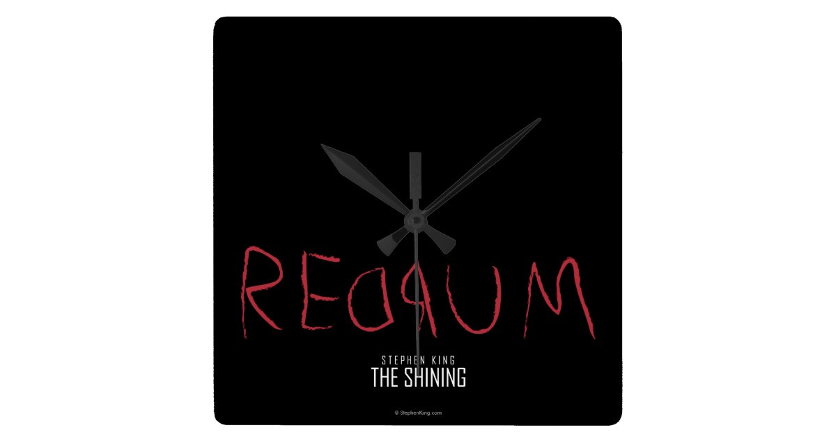 Redrum Square Wall Clock | Zazzle.com