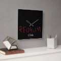 Redrum Square Wall Clock | Zazzle