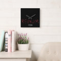 Redrum Square Wall Clock | Zazzle