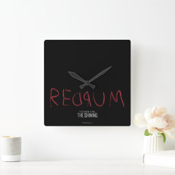 Redrum Square Wall Clock | Zazzle