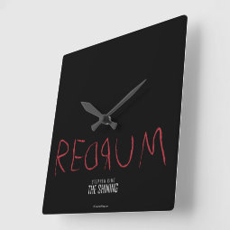 Redrum Square Wall Clock | Zazzle
