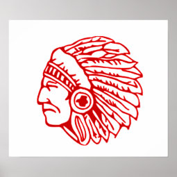 Redskin Red Indian Poster | Zazzle