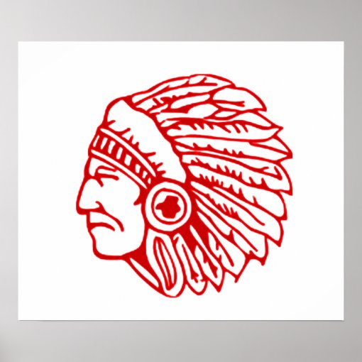 Redskin Red Indian Poster | Zazzle