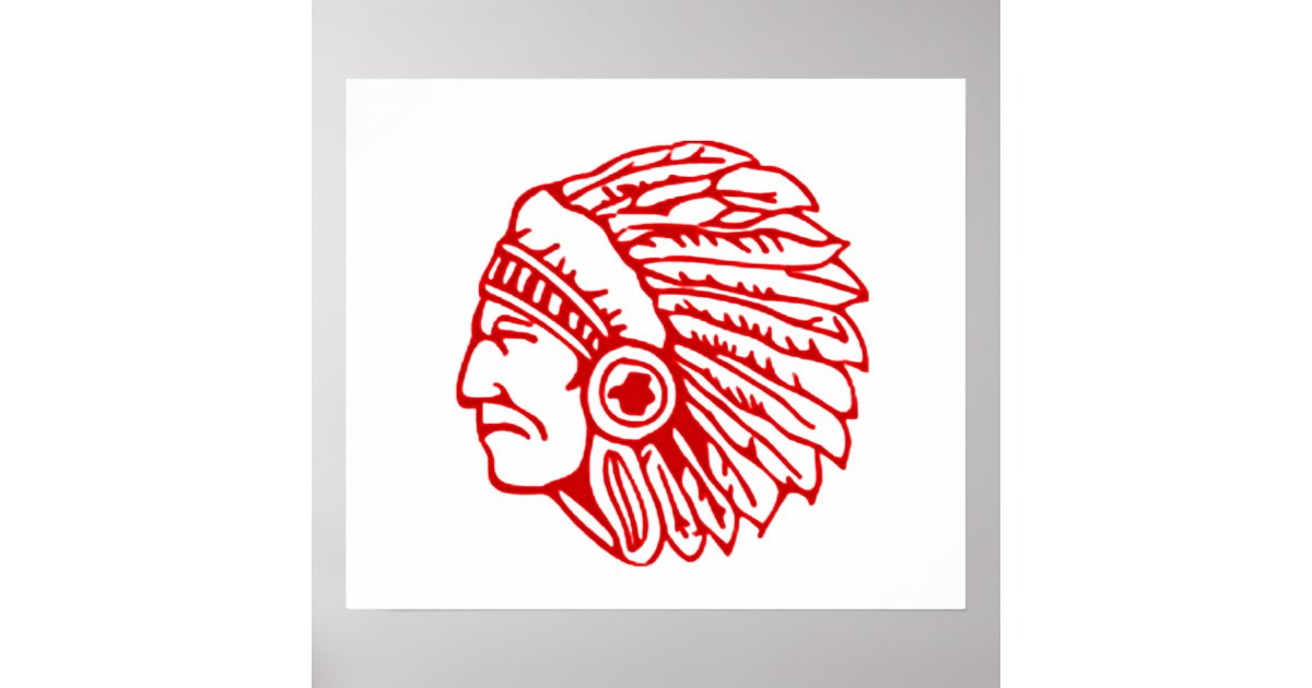 Redskin Red Indian Poster | Zazzle
