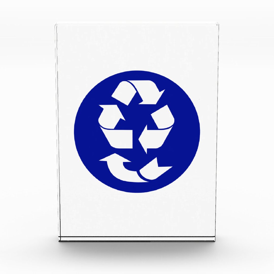 Reduce Reuse Recycle Recover Symbol (4 Rs) Award | Zazzle