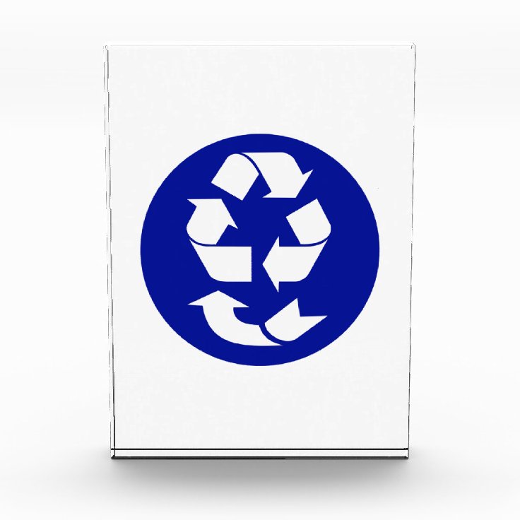 Reduce Reuse Recycle Recover Symbol (4 Rs) Award | Zazzle
