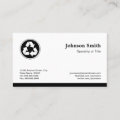 Reduce Reuse Recycle - Recycling Symbol Business Card | Zazzle