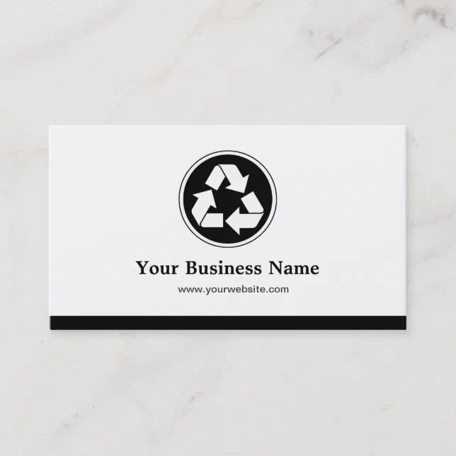 Reduce Reuse Recycle - Recycling Symbol Business Card | Zazzle