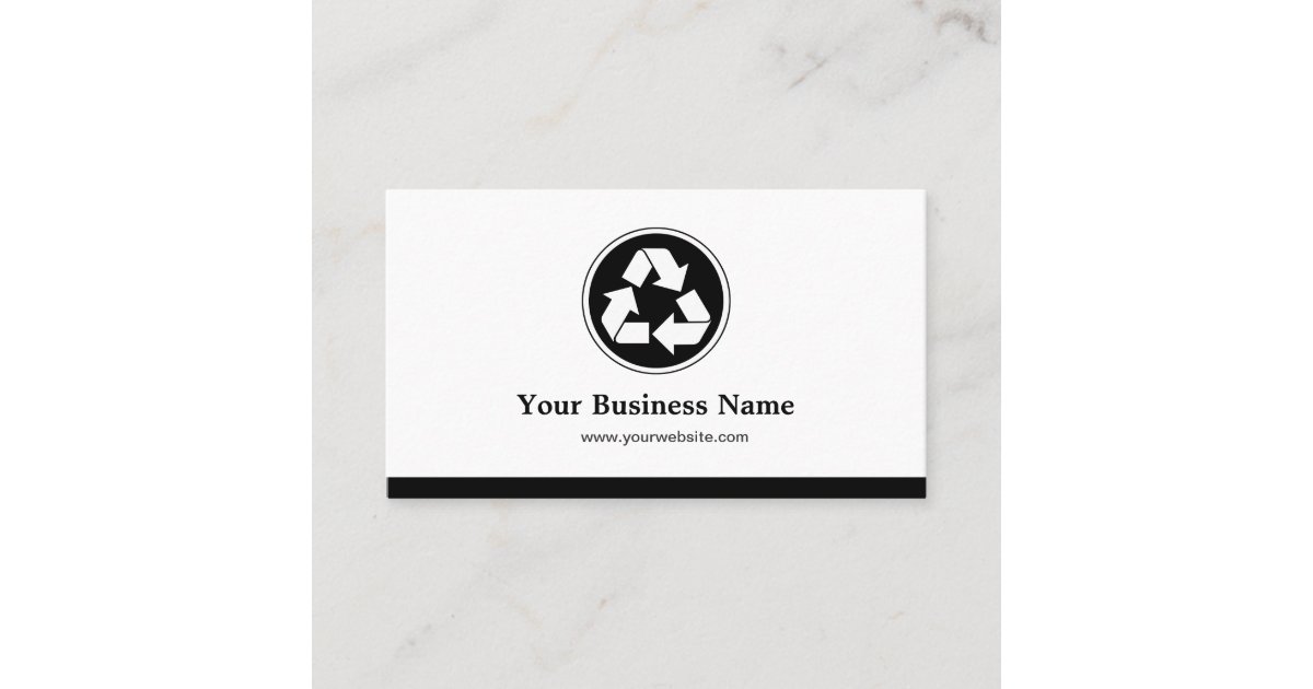 Reduce Reuse Recycle - Recycling Symbol Business Card | Zazzle