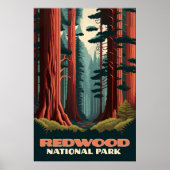 Redwood National Park California Trees Poster | Zazzle