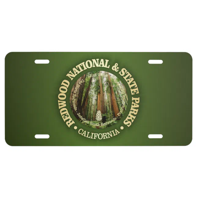 Redwood National & State Parks (NP2) License Plate | Zazzle