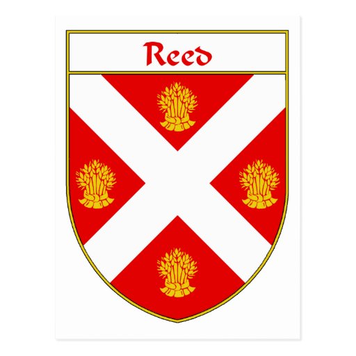 Reed Coat of Arms/Family Crest Postcard | Zazzle