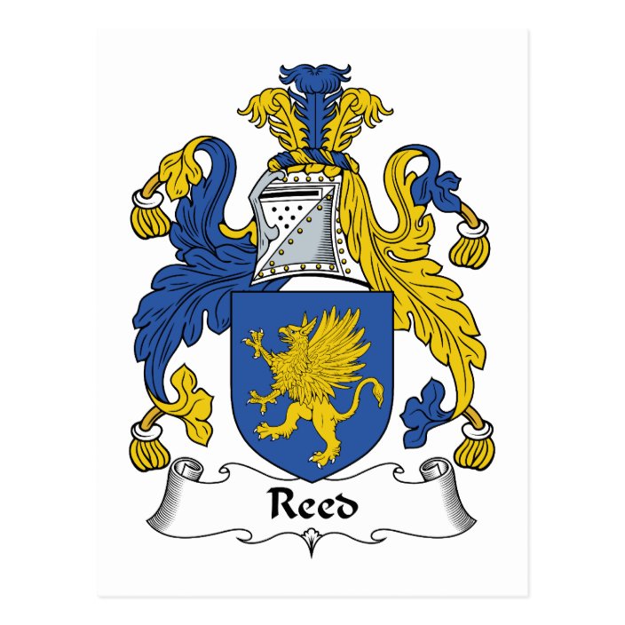 Reed Family Crest Postcard | Zazzle.com