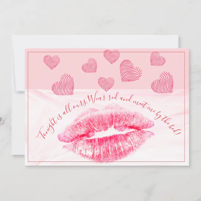 Reed Lips Valentine With Quote Holiday Card | Zazzle